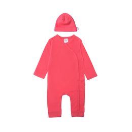 Jumpsuit Liliput "himbeere", Baby, Gr. 62/68, EURO-Größen, pink, 100% Baumwolle, Rundhals, Overalls Jumpsuit, aus Jumpsuit und Mütze