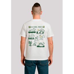 F4NT4STIC Herren T-Shirt "US National Parks Montage"wei&szlig;, Gr. XXL, Obermaterial: 100% Baumwolle, Shirts, Premium Qualit&auml;t