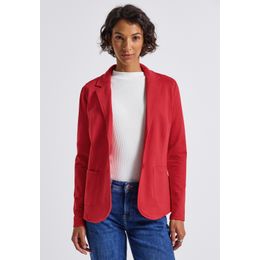 Street One Damen Kurzblazerracing rot, Gr. 36, unifarben, Web, Obermaterial: 93% Baumwolle, 7% Elasthan; Futter: 100% Elasthan, Blazer, aus Baumwolle