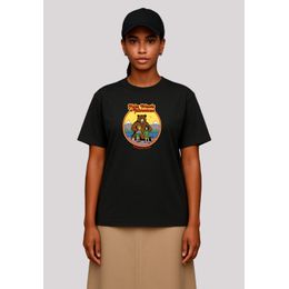 T-Shirt F4NT4STIC "US National Parks Make Friends At Yellowstone", Damen, Gr. S, off schwarz, Obermaterial: 100% Baumwolle, oversize, Rundhals, ohne Bündchen, Shirts, Premium Qualität