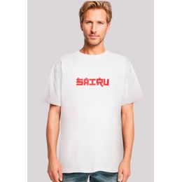 T-Shirt F4NT4STIC "Koi Fish Oversize Japan Streetstyle", Herren, Gr. L, weiß, Obermaterial: 100% Baumwolle, oversize, Rundhals, ohne Bündchen, Shirts, Japan Streetwear Styles