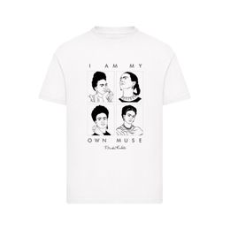 T-Shirt F4NT4STIC "Frida Kahlo Multi Muse", Mädchen, Gr. 146/152, weiß, Obermaterial: 100% Baumwolle, regular fit, Rundhals, ohne Bündchen, Shirts, Official Merch