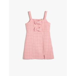 KOTON Kleid M&auml;dchen Gr&ouml;&szlig;e 116/122 ros&eacute; / altrosa
