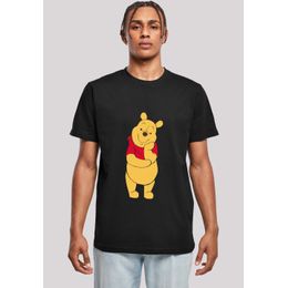 T-Shirt F4NT4STIC "Disney Winnie The Pooh Classic", Herren, Gr. L, schwarz, Obermaterial: 100% Baumwolle, regular fit, Rundhals, ohne Bündchen, Shirts, Herren,Premium Merch,Regular-Fit,Basic,Bedruckt
