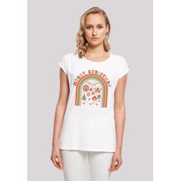 T-Shirt F4NT4STIC "Merry Weihnachten Cozy Vibes", Damen, Gr. 4XL, wei&szlig;, Obermaterial: 100% Baumwolle, regular fit, Rundhals, ohne B&uuml;ndchen, Shirts T-Shirt, Premium Qualit&auml;t, Weihnachts-Kollection