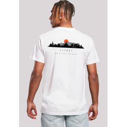 T-Shirt F4NT4STIC "Escape Discover the World Asian Town", Herren, Gr. L, weiß, Obermaterial: 100% Baumwolle, regular fit, Rundhals, ohne Bündchen, Shirts, Premium Qualität, ESCAPE Collection