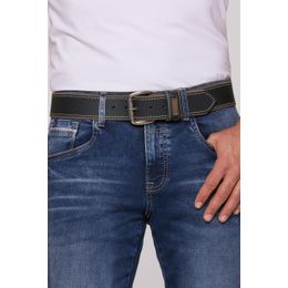 Lederg&uuml;rtel CAMP DAVID, Herren, Gr. 11,5, schwarz, Leder, G&uuml;rtel Lederg&uuml;rtel, mit verstellbarer Weite