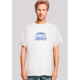 T-Shirt F4NT4STIC "Retro Car Oversize Japanese Streetstyle", Herren, Gr. L, weiß, Obermaterial: 100% Baumwolle, oversize, Rundhals, ohne Bündchen, Shirts, Japan Streetwear Styles