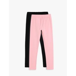 KOTON Leggings girl Pink, Black size 116/122