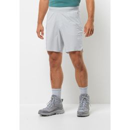 Shorts Jack Wolfskin "PRELIGHT CHILL SHORTS M", Herren, Gr. L (52), Normalgr&ouml;&szlig;en, grau (cool, grau), OBERSTOFF: 86% POLYAMID, 14% ELASTHAN; Futter: 100% POLYESTER, Hosen Shorts
