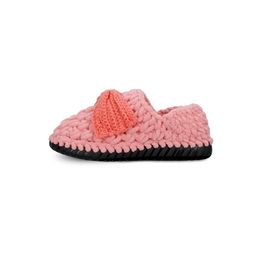 Uzurii Luxury Footwear Hausschuh 'Fluffy Pink Bow' Damen Gr&ouml;&szlig;e 39 pink