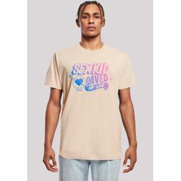 T-Shirt F4NT4STIC "Sex Education Sex Kid Blend Netflix TV Series", Herren, Gr. L, beige (sand), Obermaterial: 100% Baumwolle, regular fit, Rundhals, ohne Bündchen, Shirts, Premium Qualität