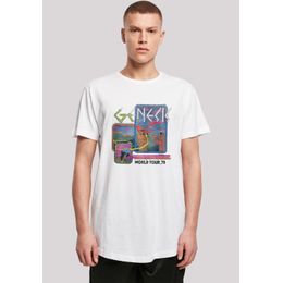 T-Shirt F4NT4STIC "Genesis World Tour 78'", Damen, Gr. M, wei&szlig;, Obermaterial: 100% Baumwolle, regular fit, Rundhals, ohne B&uuml;ndchen, Shirts T-Shirt, Print