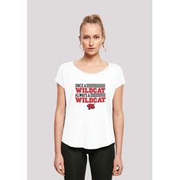 T-Shirt F4NT4STIC "Disney High School Musical Wildcat", Damen, Gr. S, wei&szlig;, Obermaterial: 100% Baumwolle, regular fit, Rundhals, ohne B&uuml;ndchen, Shirts T-Shirt, Print