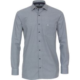 Businesshemd Casamoda "Casamoda Businesshemd Print", Herren, Gr. 38, Normalgr&ouml;&szlig;en, blau (dunkelblau), 100% Baumwolle, bedruckt, comfort fit, Hemden