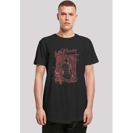 T-Shirt F4NT4STIC "Nightmare On Elm Street Freddy Silhouette", Damen, Gr. M, schwarz, Obermaterial: 100% Baumwolle, regular fit, Rundhals, ohne B&uuml;ndchen, Shirts T-Shirt, Herren,Premium Merch,Lang,Longshirt,Bedruckt