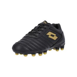 Fu&szlig;ballschuh Lotto "Stadio 700 AGM JR", M&auml;dchen, Gr. 39, braun (schwarz, goldfarben), Polyurethane, Schuhe Fu&szlig;ballschuh, mit innovativer Technologie f&uuml;r Kunstrasen