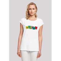 T-Shirt F4NT4STIC "Shirt 'Big Bang Theory Bazinga'", Damen, Gr. 4XL, wei&szlig;, Obermaterial: 100% Baumwolle, regular fit, Rundhals, ohne B&uuml;ndchen, Shirts T-Shirt, Print