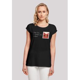 T-Shirt F4NT4STIC "Santa Letter Weihnachten", Damen, Gr. M, schwarz, Obermaterial: 100% Baumwolle, regular fit, Rundhals, ohne B&uuml;ndchen, Shirts T-Shirt, Print