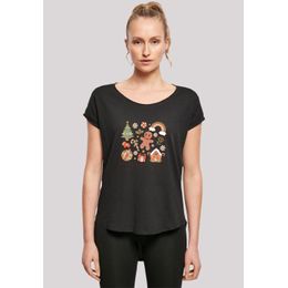 T-Shirt F4NT4STIC "Weihnachten Vibes Cozy Cute Winter", Damen, Gr. L, schwarz, Obermaterial: 100% Baumwolle, regular fit, Rundhals, ohne B&uuml;ndchen, Shirts T-Shirt, Premium Qualit&auml;t, Weihnachts-Kollection