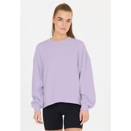 ENDURANCE ATHLECIA Sweatshirt ATHLECIA "Ranee", Damen, Gr. 44, lila (helllila), 40% Polyester, unifarben, normal, Rundhals, Sweatshirts Sweatshirt, im angesagten Oversized-Look