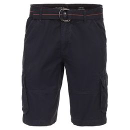Shorts Casamoda "Casamoda Shorts uni", Herren, Gr. 32, Normalgrößen, blau (dunkelblau), 100% Baumwolle, Hosen Shorts