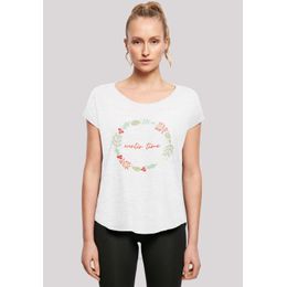 T-Shirt F4NT4STIC "Winter Time", Damen, Gr. S, wei&szlig;, Obermaterial: 100% Baumwolle, regular fit, Rundhals, ohne B&uuml;ndchen, Shirts T-Shirt, Print