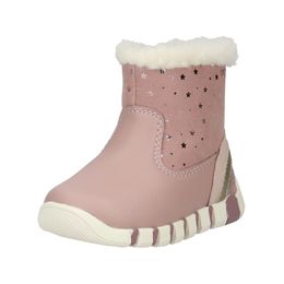 Stiefelette Geox "Geox Stiefelette Lederimitat", M&auml;dchen, Gr. 22, rose, Lederimitat, Schuhe Stiefelette