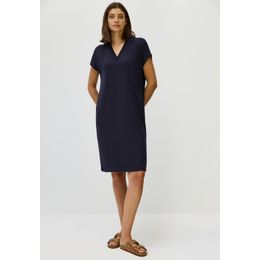 Sommerkleid Cecil, Damen, Gr. L (42), US-Gr&ouml;&szlig;en, blau (urban dunkelblau), Stoff, 78% Viskose, 17% Polyester, 5% Elasthan, gemustert, normal knielang, V-Ausschnitt, abgesteppt, Kleider Sommerkleid, knielang