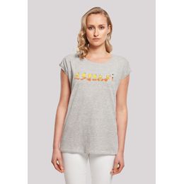 T-Shirt F4NT4STIC "Looney Tunes Tweety Pie Colour Code", Damen, Gr. XL, grau (erdgrau), Obermaterial: 100% Baumwolle, regular fit, Rundhals, ohne B&uuml;ndchen, Shirts T-Shirt, Print