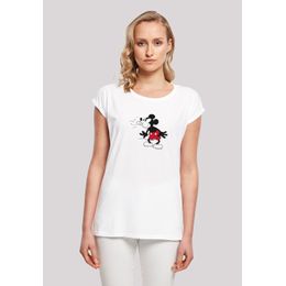 T-Shirt F4NT4STIC "Disney Mickey Mouse Classic Vintage Micky Maus", Damen, Gr. 4XL, wei&szlig;, Obermaterial: 100% Baumwolle, regular fit, Rundhals, ohne B&uuml;ndchen, Shirts T-Shirt, Print