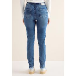 Slim-fit-Jeans Cecil, Damen, Gr. 27, Länge 32, light blau washed, Jeans, 98% Baumwolle, 2% Elasthan, unifarben, lang, Jeans, High Waist