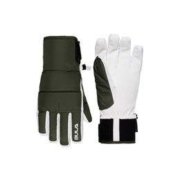 Skihandschuhe BULA "Piste", Damen, Gr. L, gr&uuml;n, 55% Polyester, 45% Polyurethan, mehrfarbig, Handschuhe, mit 10.000 mm Wassers&auml;ule