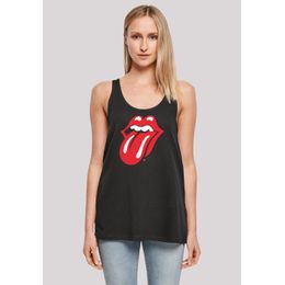 T-Shirt F4NT4STIC "The Rolling Stones Zunge", Damen, Gr. 4XL, schwarz, Obermaterial: 100% Baumwolle, regular fit, Rundhals, ohne B&uuml;ndchen, Shirts T-Shirt, Premium Qualit&auml;t