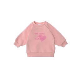 Sweatshirt Liliput "Wenn es regnet sind alle Schaukeln frei", M&auml;dchen, Gr. 74/80, rosa, 80% Baumwolle, 20% Polyester, bedruckt, normal, Rundhals, Sweatshirts Sweatshirt, mit Rundhalsausschnitt