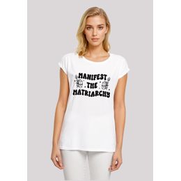 T-Shirt F4NT4STIC "Feministisch Manifest The Matriarchy Frauentag", Damen, Gr. 4XL, wei&szlig;, Obermaterial: 100% Baumwolle, regular fit, Rundhals, ohne B&uuml;ndchen, Shirts T-Shirt, Premium Qualit&auml;t