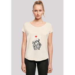 F4NT4STIC Damen T-Shirt "Love is all you need"sandwei&szlig;, Gr. XS, Obermaterial: 100% Baumwolle, Shirts, Premium Qualit&auml;t