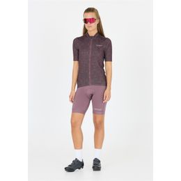Funktionsshirt Endurance "Norris", Damen, Gr. 40/L, lila, 85% Polyester, 15% Elasthan, unifarben, normal, hoch geschlossener Ausschnitt, Shirts Funktionsshirt, mit durchgehendem Rei&szlig;verschluss