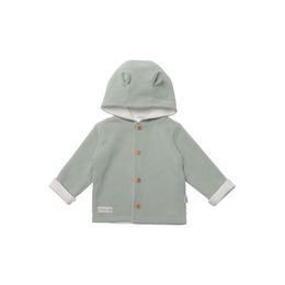 Sweatjacke Liliput, M&auml;dchen, Gr. 62, gr&uuml;n (hellgr&uuml;n), 80% Baumwolle, 20% Polyester, unifarben, ohne Ausschnitt, Sweatjacken Sweatjacke, aus weichem Rippstrick mit Kapuze und B&auml;rchenohren