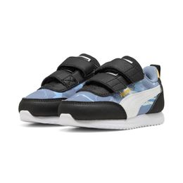 Sneaker Puma "Puma x HOT WHEELS™ R78 Lightwind Sneakers Kinder", Kinder, Gr. 20, gelb (cool blau weiß sunny gelb), Obermaterial: Textil, Synthetik; Futter: Textil; Laufsohle: Synthetik, Schuhe