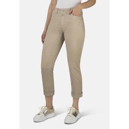 STOOKER WOMEN Damen Boyfriend-Jeans "Davos Colour Denim Boyfriend Fit"simply taupe, Gr. 42, Denim/Jeans, 98% Baumwolle, 2% Elasthan, Jeans, Jeans