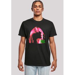 T-Shirt F4NT4STIC "Billie Eilish Iconic", Herren, Gr. L, schwarz, Obermaterial: 100% Baumwolle, regular fit, Rundhals, ohne Bündchen, Shirts, Premium Qualität