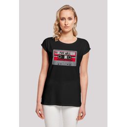 T-Shirt F4NT4STIC "Stranger Things Cassette For Will", Damen, Gr. 4XL, schwarz, Obermaterial: 100% Baumwolle, regular fit, Rundhals, ohne B&uuml;ndchen, Shirts T-Shirt, Premium Qualit&auml;t