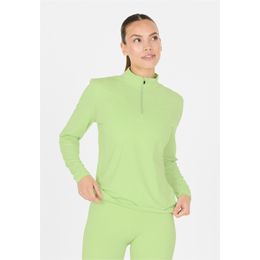 Funktionsshirt Endurance "Aileen", Herren, Gr. 36, grün (neongrün), 90% Polyester, 10% Elasthan, unifarben, kurz, hoch geschlossener Ausschnitt, Shirts, Aus schnelltrocknendem Funktionsmaterial