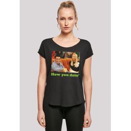 T-Shirt F4NT4STIC "'FRIENDS TV Serie How You Doin'", Damen, Gr. L, schwarz, Obermaterial: 100% Baumwolle, regular fit, Rundhals, ohne Bündchen, Shirts, Print