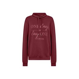 Strickpullover soyaconcept "Soya Concept Sweater SC-BANU", Damen, Gr. XS, 4850 dunkelrot, Obermaterial: 48% Modal, 48% Polyester, 4% Elasthan, Pullover Strickpullover