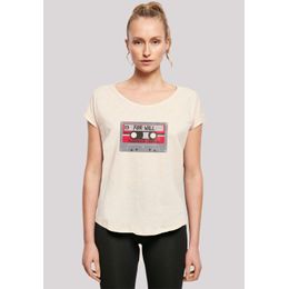 T-Shirt F4NT4STIC "Stranger Things Cassette For Will", Damen, Gr. L, wei&szlig; (sandwei&szlig;), Obermaterial: 100% Baumwolle, regular fit, Rundhals, ohne B&uuml;ndchen, Shirts T-Shirt, Premium Qualit&auml;t