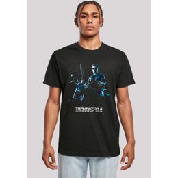 F4NT4STIC Herren T-Shirt "Terminator 2 Judgement Day Theatrical Poster"schwarz, Gr. L, Obermaterial: 100% Baumwolle, Shirts, Premium Qualität