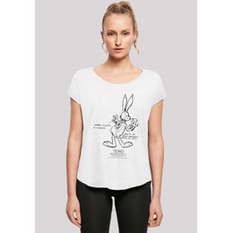 T-Shirt F4NT4STIC "Looney Tunes Bugs Bunny White Belly", Damen, Gr. S, wei&szlig;, Obermaterial: 100% Baumwolle, regular fit, Rundhals, ohne B&uuml;ndchen, Shirts T-Shirt, Print