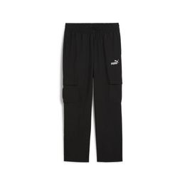 Sporthose Puma "Essentials No. 1 Logo Gewebte Cargohose Herren", Damen, Gr. S, Normalgr&ouml;&szlig;en, schwarz, Obermaterial: 100% Polyester; Taschenfutter: 100% Polyester, unifarben, regular fit, Hosen Sporthose